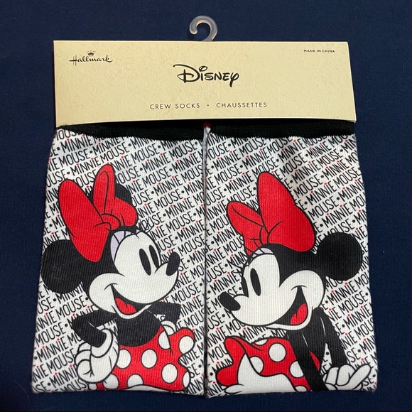Disney | Accessories | Disney Minnie Mouse Crew Socks | Poshmark